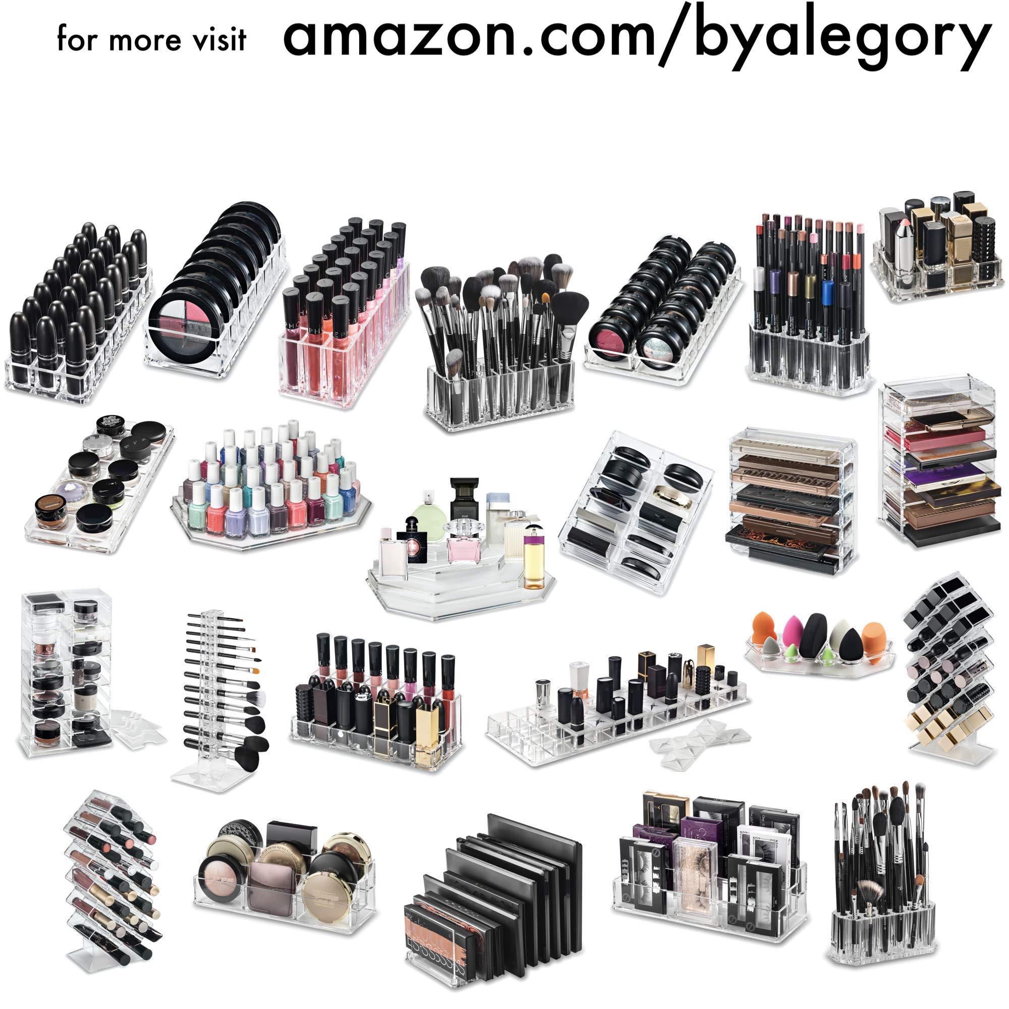 Clear Acrylic Lipstick Caps - Replaces Original Individual MAC Lipstick Caps - See Your Favorite Lipstick Color Easily (24 Pack)