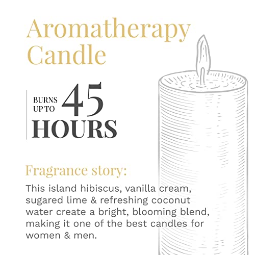 Candle-lite Premium Vanilla Sun Scent, 14 oz. 3-Wick Aromatherapy Candle with up to 45 Hours of Burn Time, Yellow