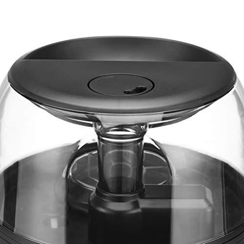 Amazon Basics Ultrasonic Cool Mist Humidifier with Essential Oil Diffuser and Nightlight, Knob Control - 2 Liter, Black