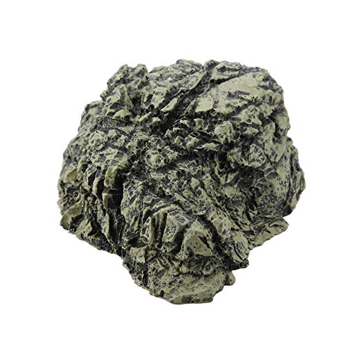 ciciglow Fish Hiding Cave Aquarium Turtle Reptile Basking Hide Habitat Shelter,Reptile Cave Huts Hideouts Place, for Aquarium Terrarium Decoration Ornament, High Simulation (Medium Turtle Cave)