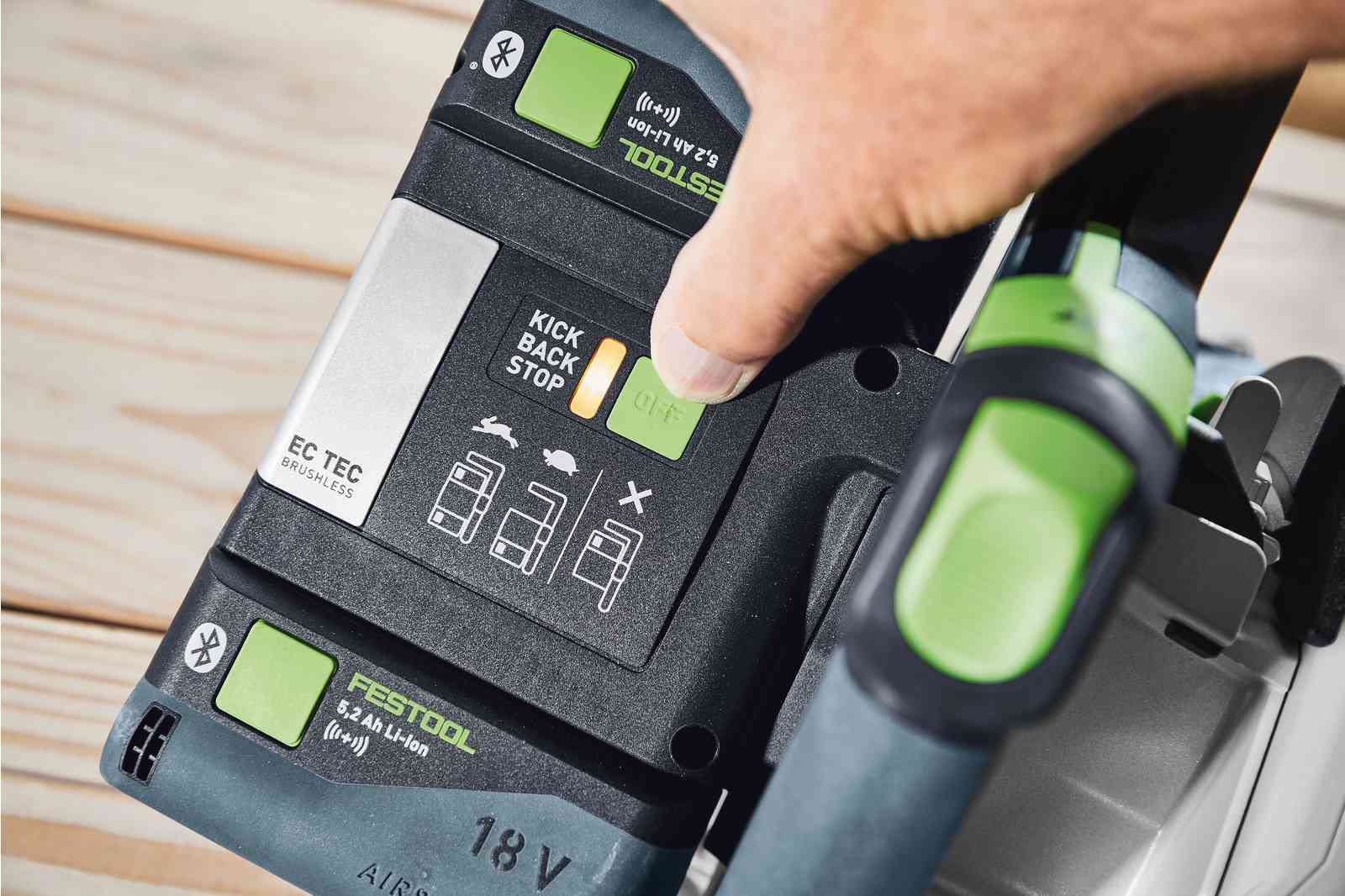 Festool 577664 Cordless Track Saw TSC 55 2x18V 5.0 Ah KEBI-F-Plus and 55-Inch Guide Rail