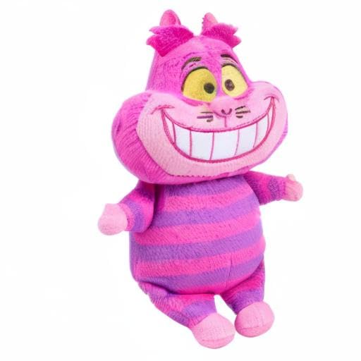 Disney Junior Alice’s Wonderland Bakery 8-inch Small Plush Cheshire Cat, Stuffed Animal, Pink, Kids Toys for Ages 3 Up by Just Play