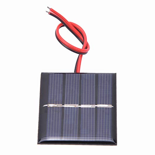 4Pcs 0.36W 2V Solar Panel Charging Power Board and Electronic Line for Small Power Appliances