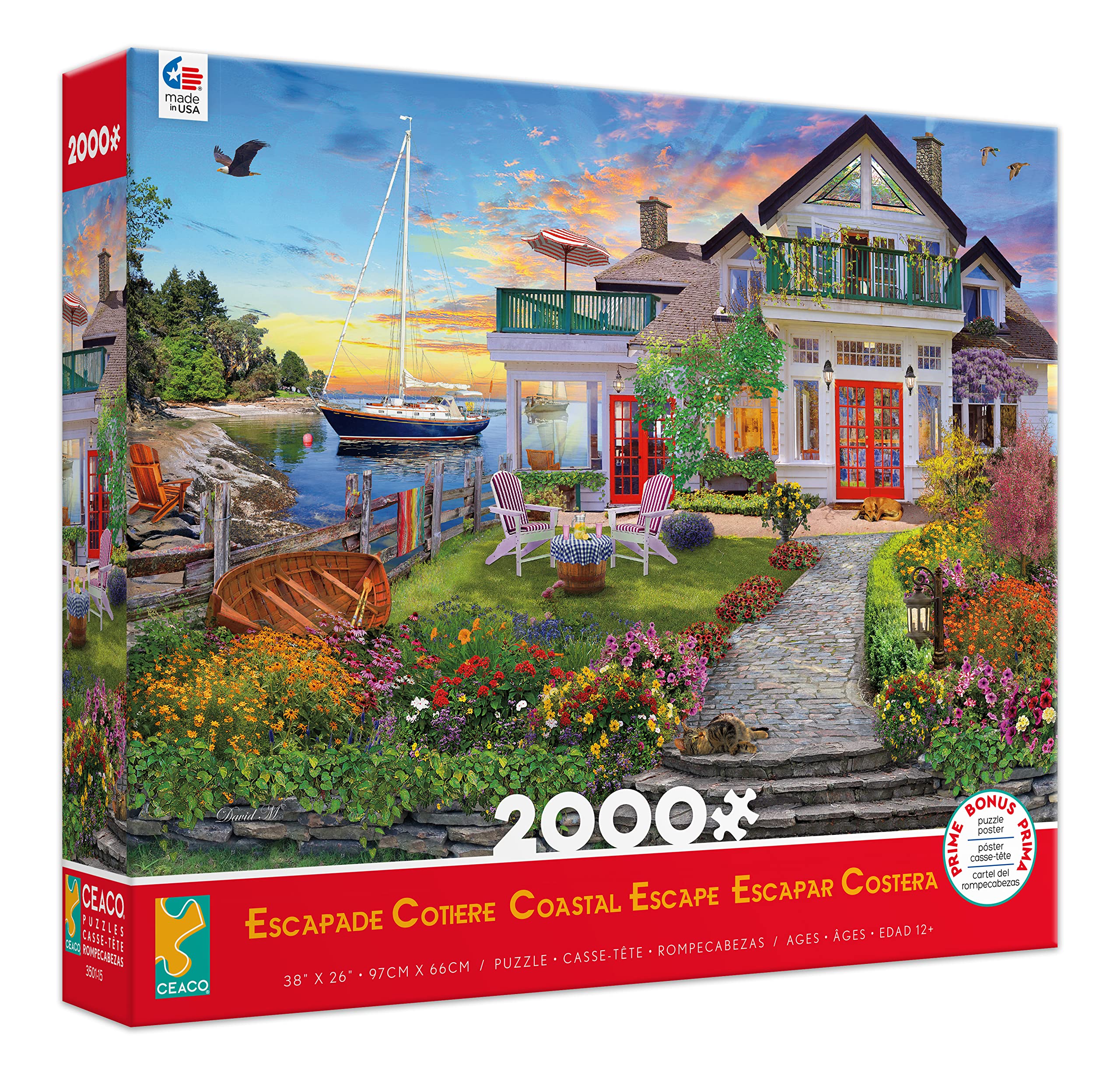 Ceaco - David Maclean - Coastal Escape - 2000 Piece Jigsaw Puzzle
