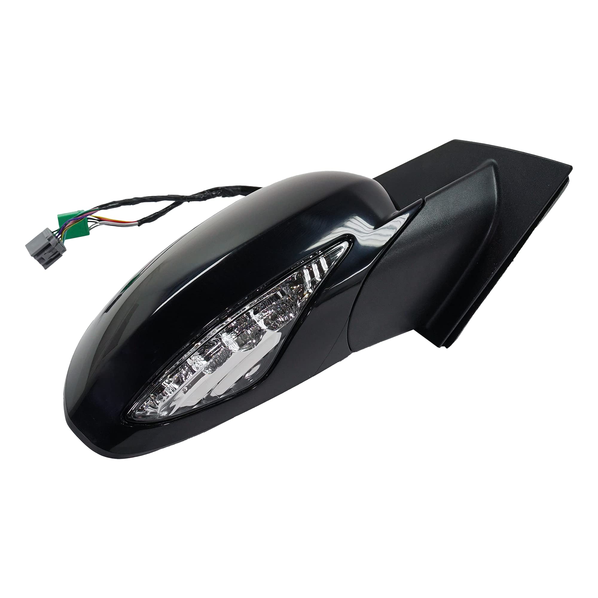 Kool Vue Passenger Side Power Heated Mirror for Buick Enclave 2013-2017 Power Fold With Signal Light, Blind Spot Monitor & Memory Paintable