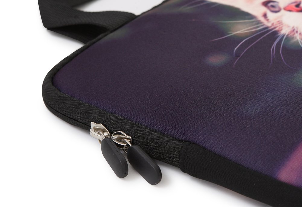 Universal 7-9 inch Tablet Sleeve Ultra-Portable, Neoprene Carrying Sleeve Case Bag Compatible With 7" 8" 8.5" 8.9" 9" Apple iPad Mini, Samsung, Google, HP, Acer (Purple Butterfly)