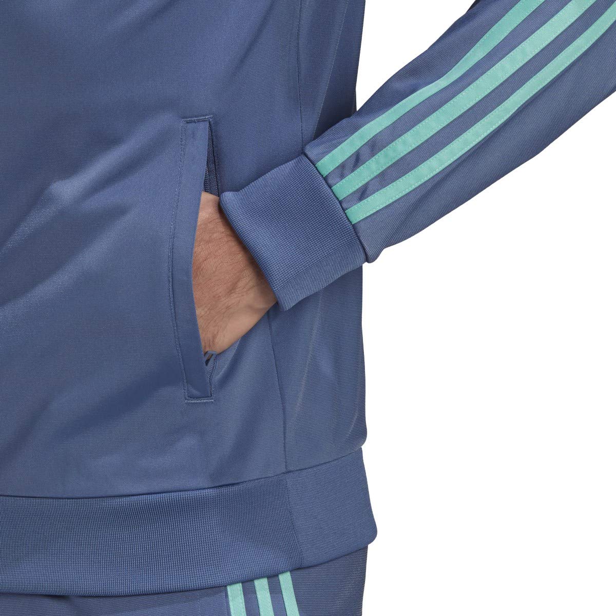 adidas,mens,Essentials 3-Stripes Tricot Track Jacket,Crew Blue,3X-Large/Tall