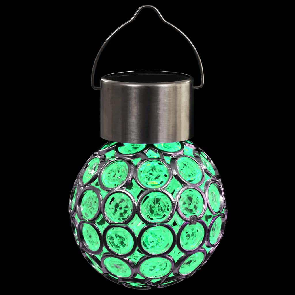 KTHLBRH (Fast Shipments) LED Landscape Ball Lamp Energy Saving for Yard Garden Patio Path Driveway Pathway Home Decoration Hanging Solar Lamps 8 pcs LED Lights RGB