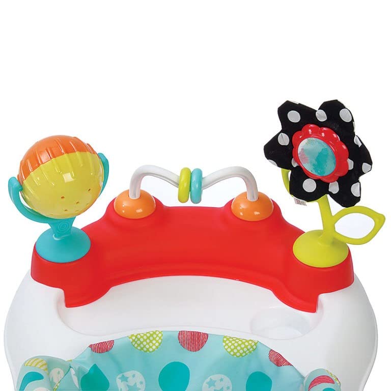 Kolcraft Tiny Steps 2-in-1 Infant & Baby Activity Walker - Seated or Walk-Behind, Jubliee