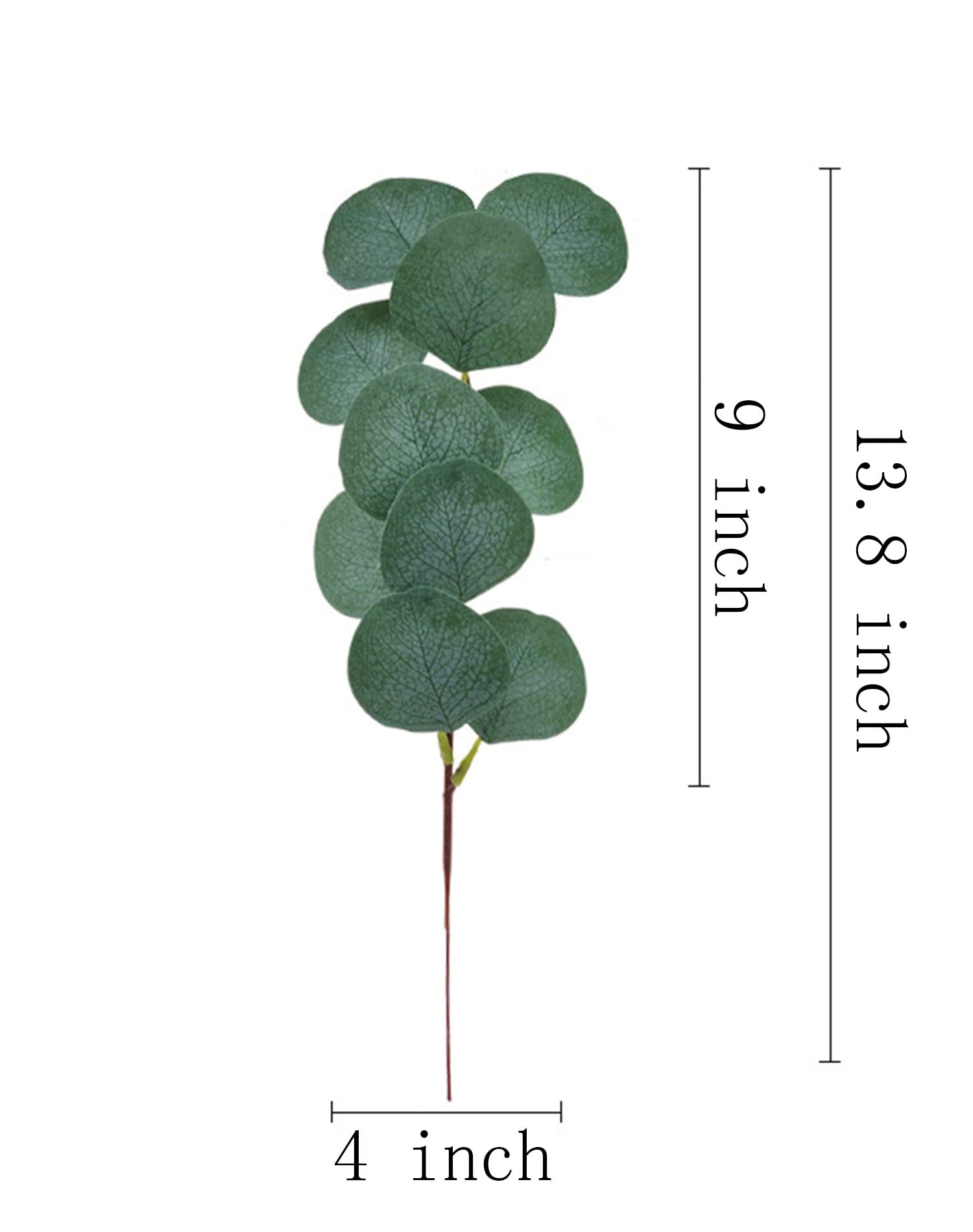 CYOIDAI Silk Eucalyptus Stems Picks Spray Fake Greenery for Garden Wedding Home Outdoors Decorations, 20 Pack