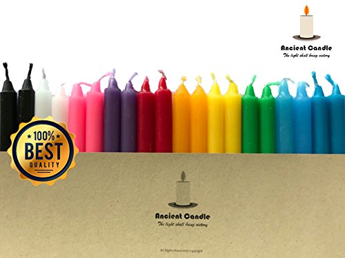 Mini 4" Chime Spell Candle Magick Set Candles - 10 Assorted Colors (40) by SellAllDay