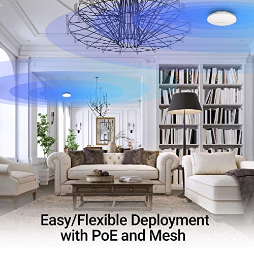EnGenius Technologies EAP1300 Wi-Fi 5 (802.11ac Wave 2) 2x2 Managed Indoor Wireless Access Point Features Quad-Core Processors, MU-MIMO, High Powered 23dBm, GigaE Port (Mounting Kit Included)