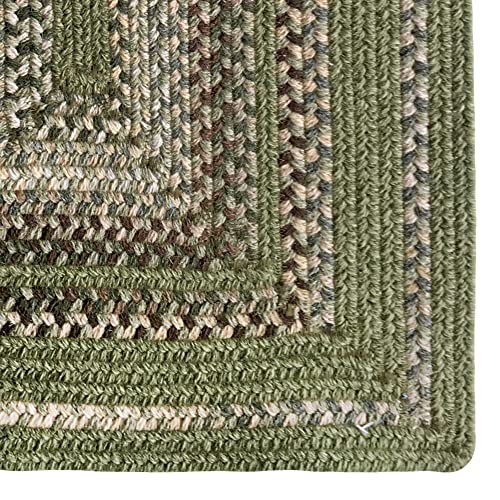 Capel 0392QS04000600265 Bradford Area Braided Rug, 4' x 6', Foliage