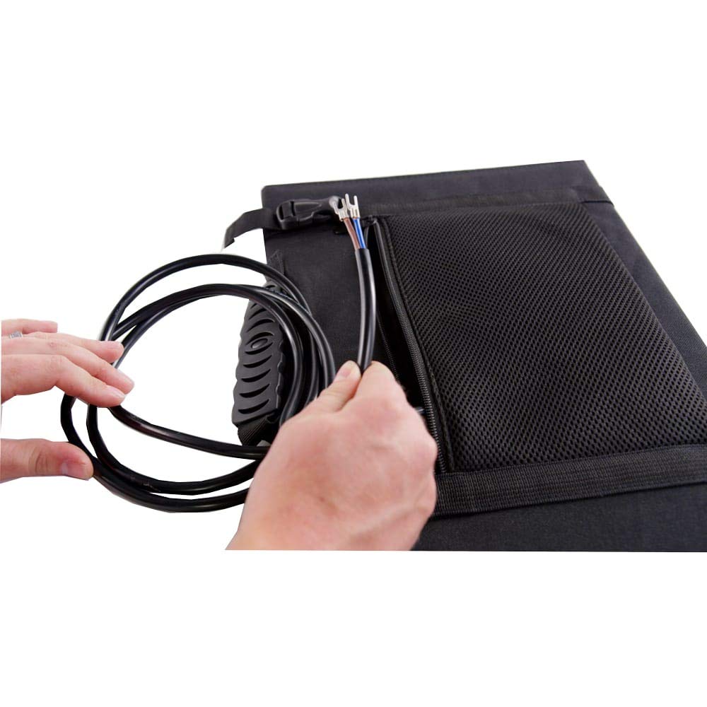 AIMS Power 130 Watt Portable Foldable Solar Panel with Built-in Carrying Case Easily Charge Battery