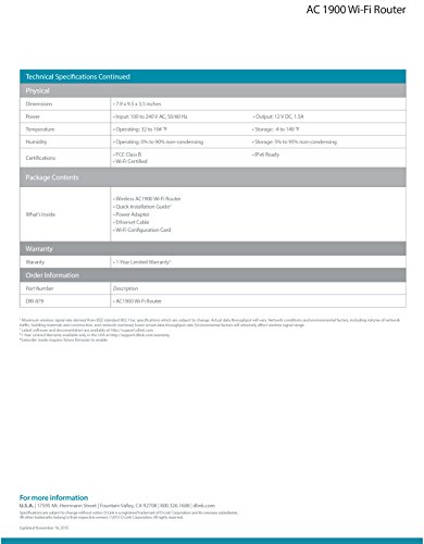 D-Link DIR-879 AC1900 EXO Wi-Fi Router