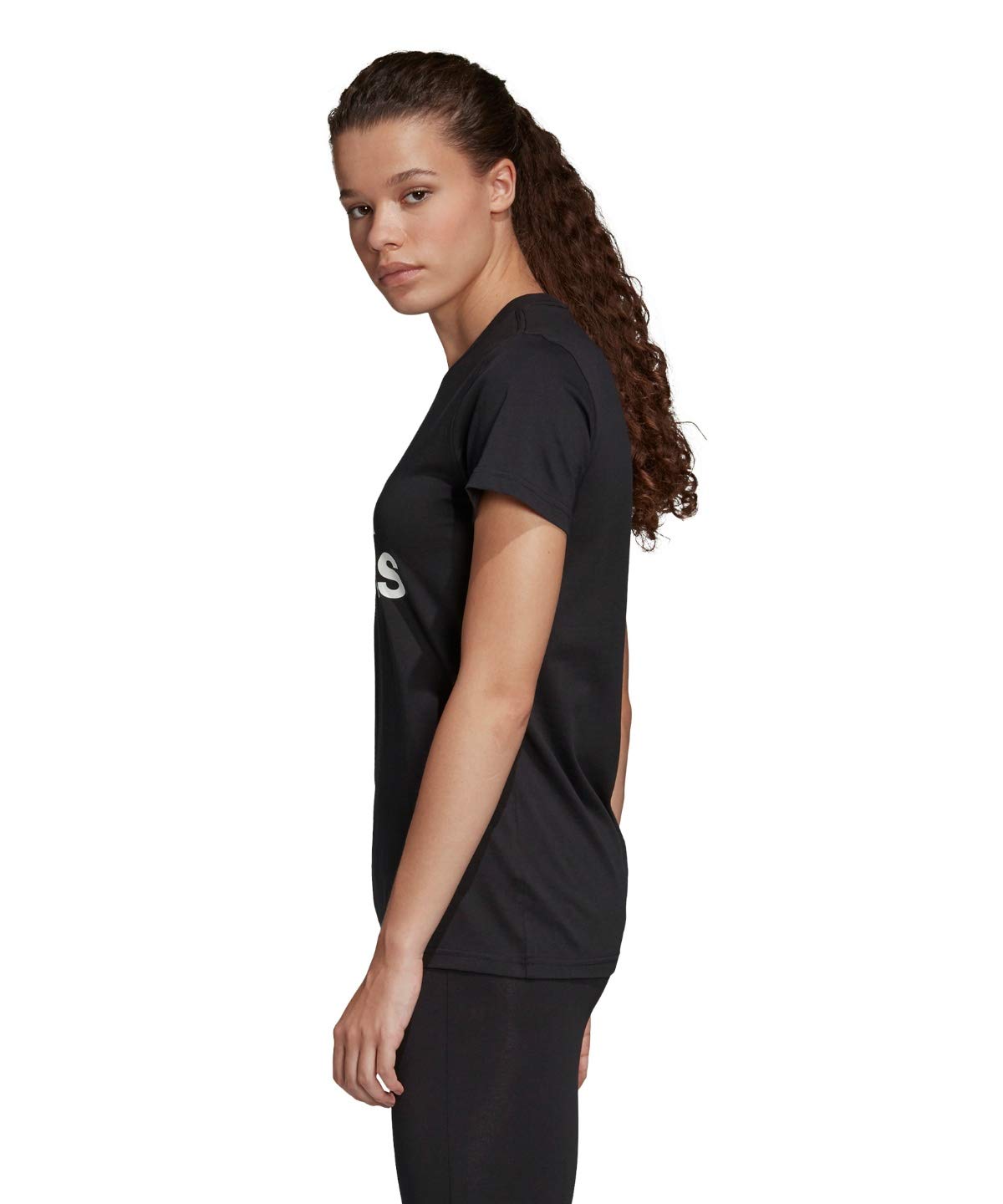 adidas Women's Must Haves Badge of Sport Tee, Purple Tint, Small