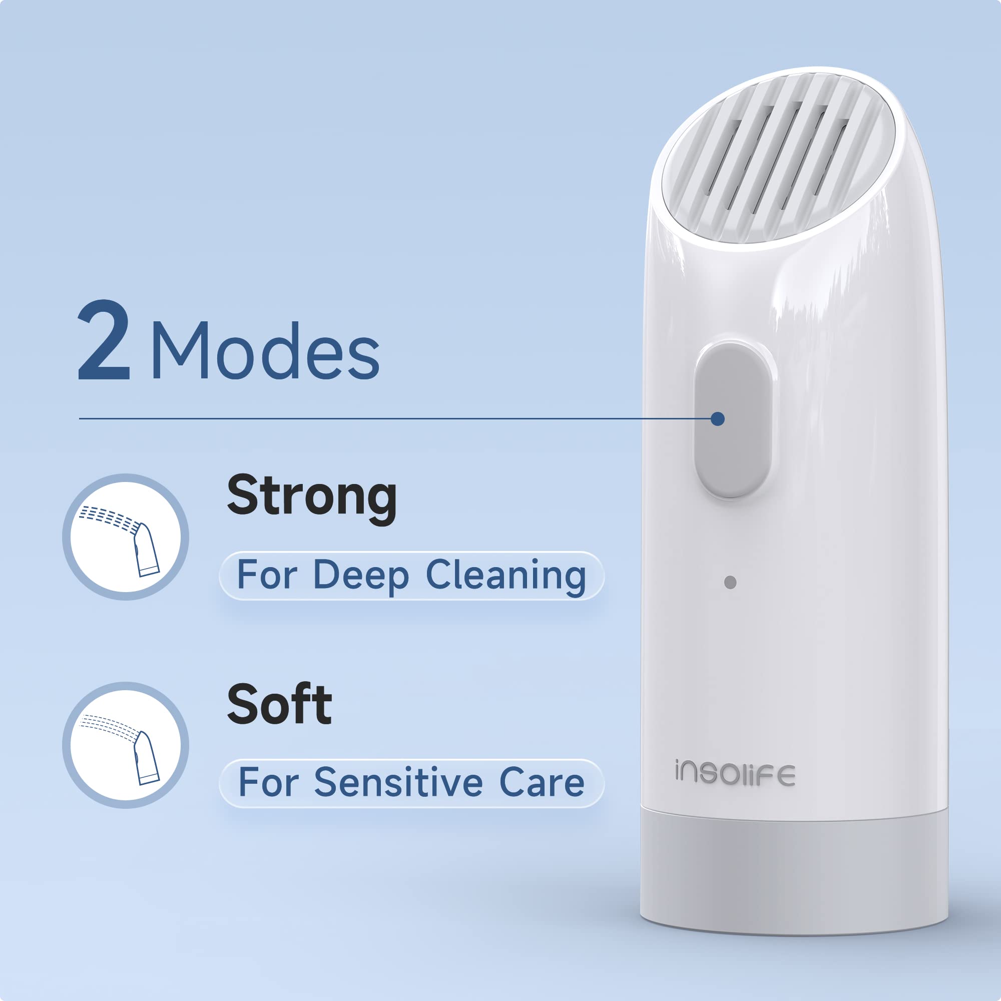 Insolife 2 Pack Portable Bidet for Travel, High Pressure Electric Rechargeable Handheld Personal Bidet on the Go for Hygiene Cleaning, Postpartum & Baby Care, ElderCare