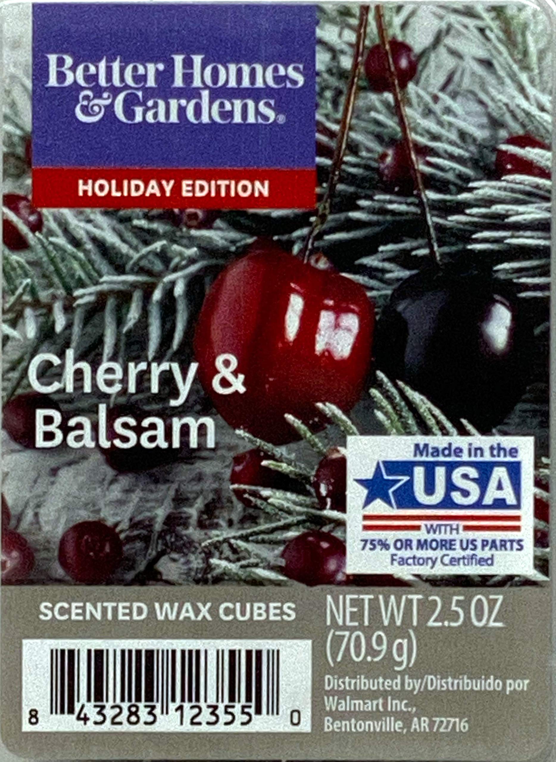 Better Homes and Gardens Cherry and Balsam Wax Cubes 4-Pack