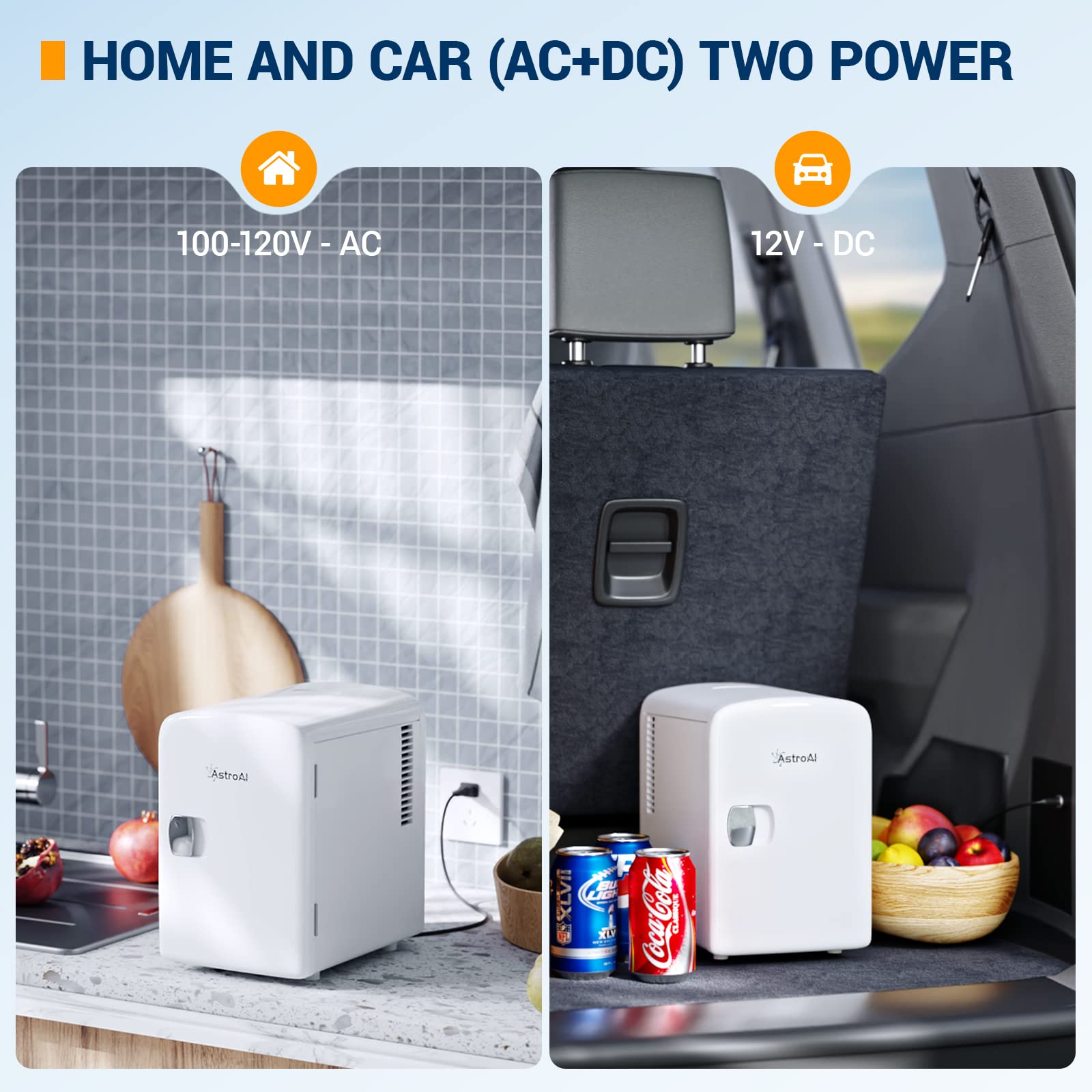 AstroAI Mini Fridge 4 Liter/6 Can AC to DC Converter 8.5A