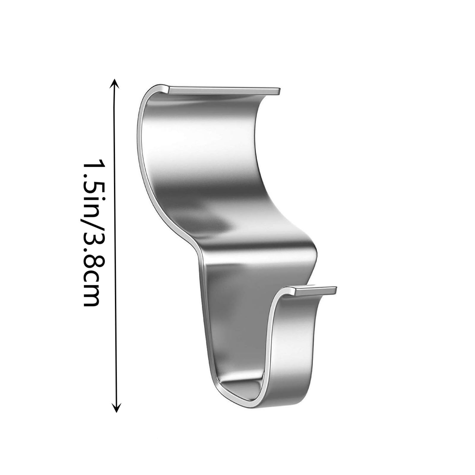 BeeSpring 4PCS Vinyl Siding Hooks Hangers,No-Hole Needed Hangers Stainless Steel Vinyl Siding Clips for Hanging Industrial Hooks Siding Clips Outdoor Decorations