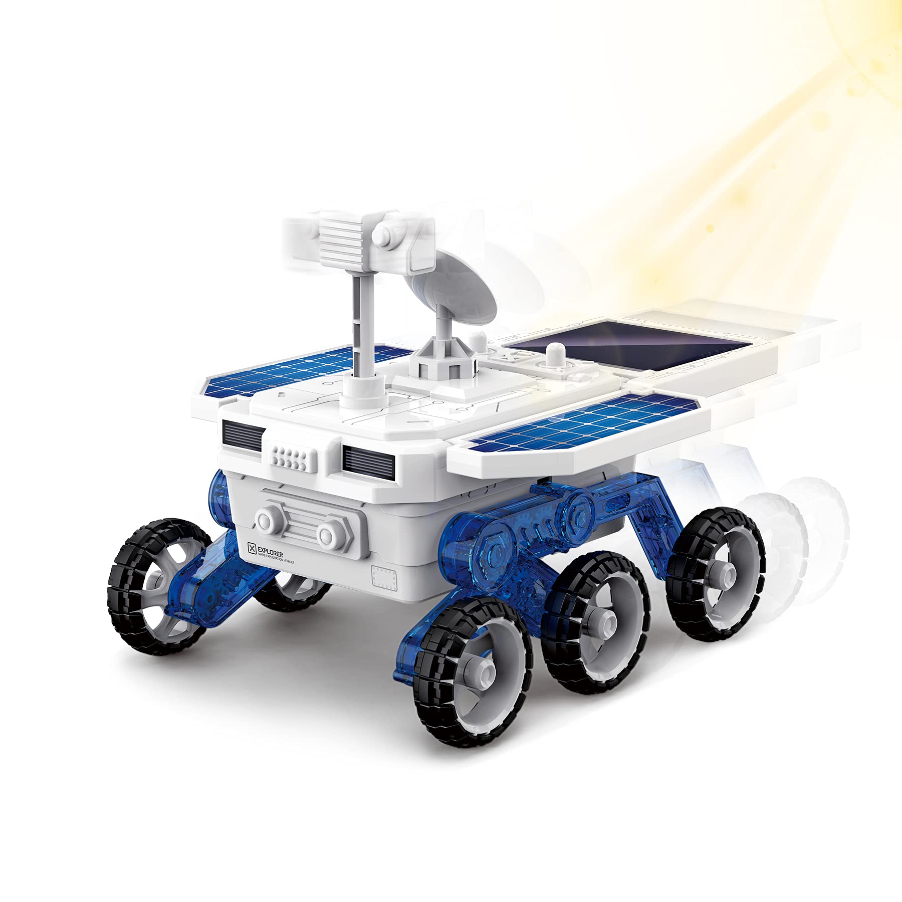 MDGZY DIY Toy Car Solar Mars Exploration Car Science Building Toys Kit, Solar Power Vehicle STEM Toys for 6 7 8 9 10 Year Old Boys Girls, Educational Gift for Kids & Teens