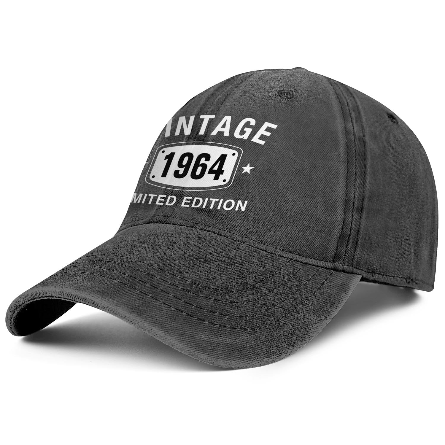 60th Birthday Gifts for Men Women Hats Vintage 1963 Limited Edition Black