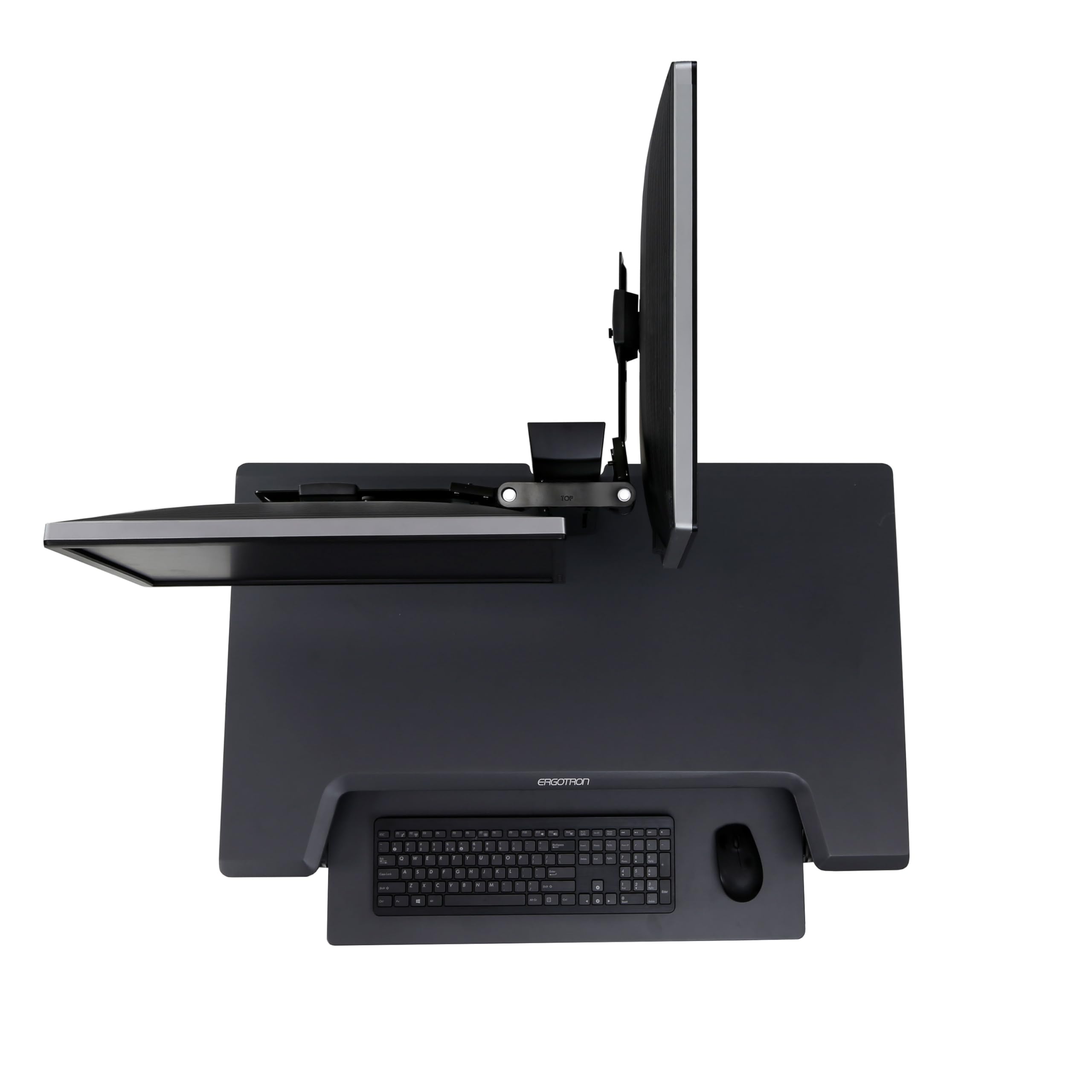 Ergotron – Dual Monitor Double Hinged Bow – Add-on for WorkFit Monitor Kits