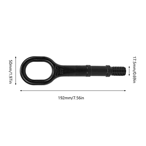 Car Tow Hook, Universal Metal Racing Towing Tow Hook, 1T0 805 615A Compatible with CC 2009-2018 Eos 2007-2017 R32 Rabbit 2006-2014, Bumper Trailer Ring