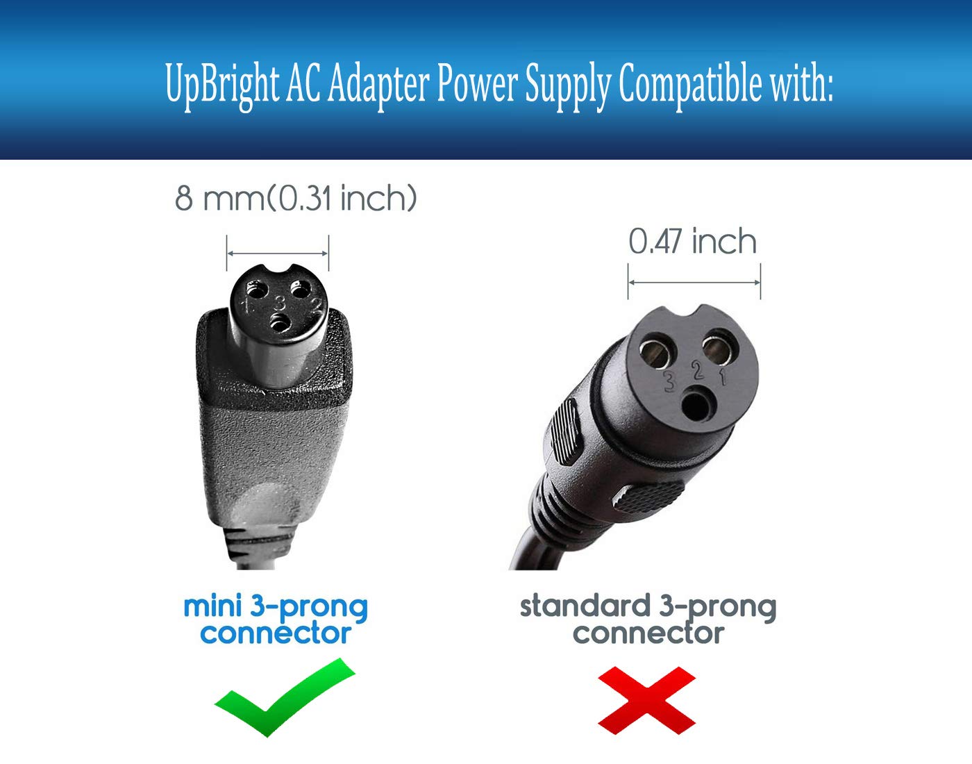 UpBright 3-Prong 29.4V AC/DC Adapter Compatible with Jetson FY0422941500 Shenzhen Fuyuandian CD Coming Data CP2915 Lithium ion Li Battery Charger CH0651-2941500UU ABP 29.4VDC 1.5A Class 2 Power Supply