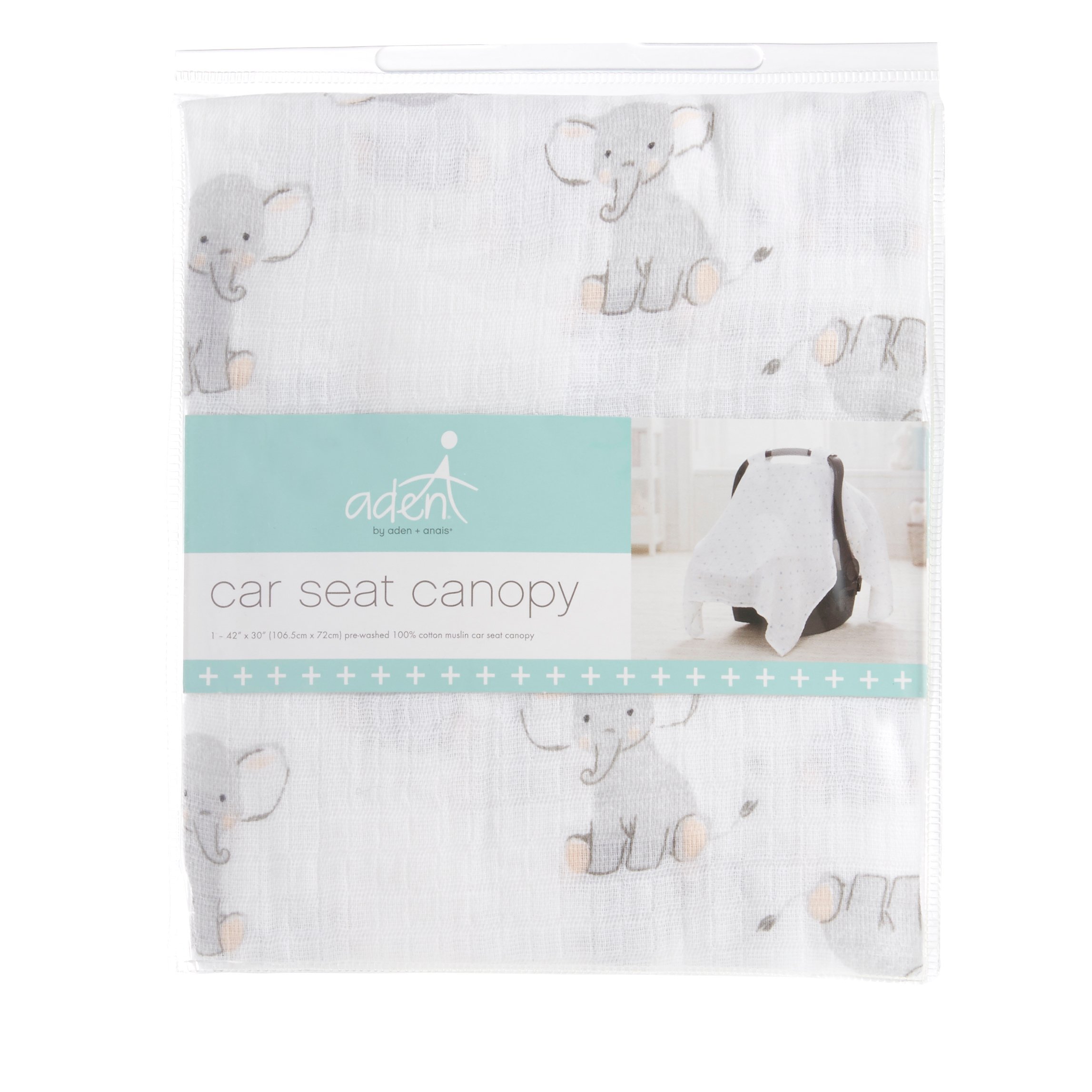 Aden by aden + anais Classic Car Seat Canopy, Partly Sunny - Starry Showers