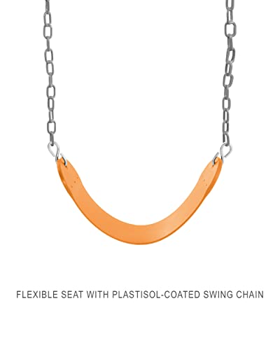 INTEX 44121E Heavy Duty Backyard Three Feature Swing Set: Includes Two Height Adjustable Swings and Glider β Plastisol-Coated Chain β Rust-Resistant Steel Frame β Anchor System β Easy Assembly