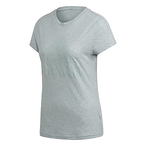adidas womens Must Haves Winners Tee Green Tint Melange Small