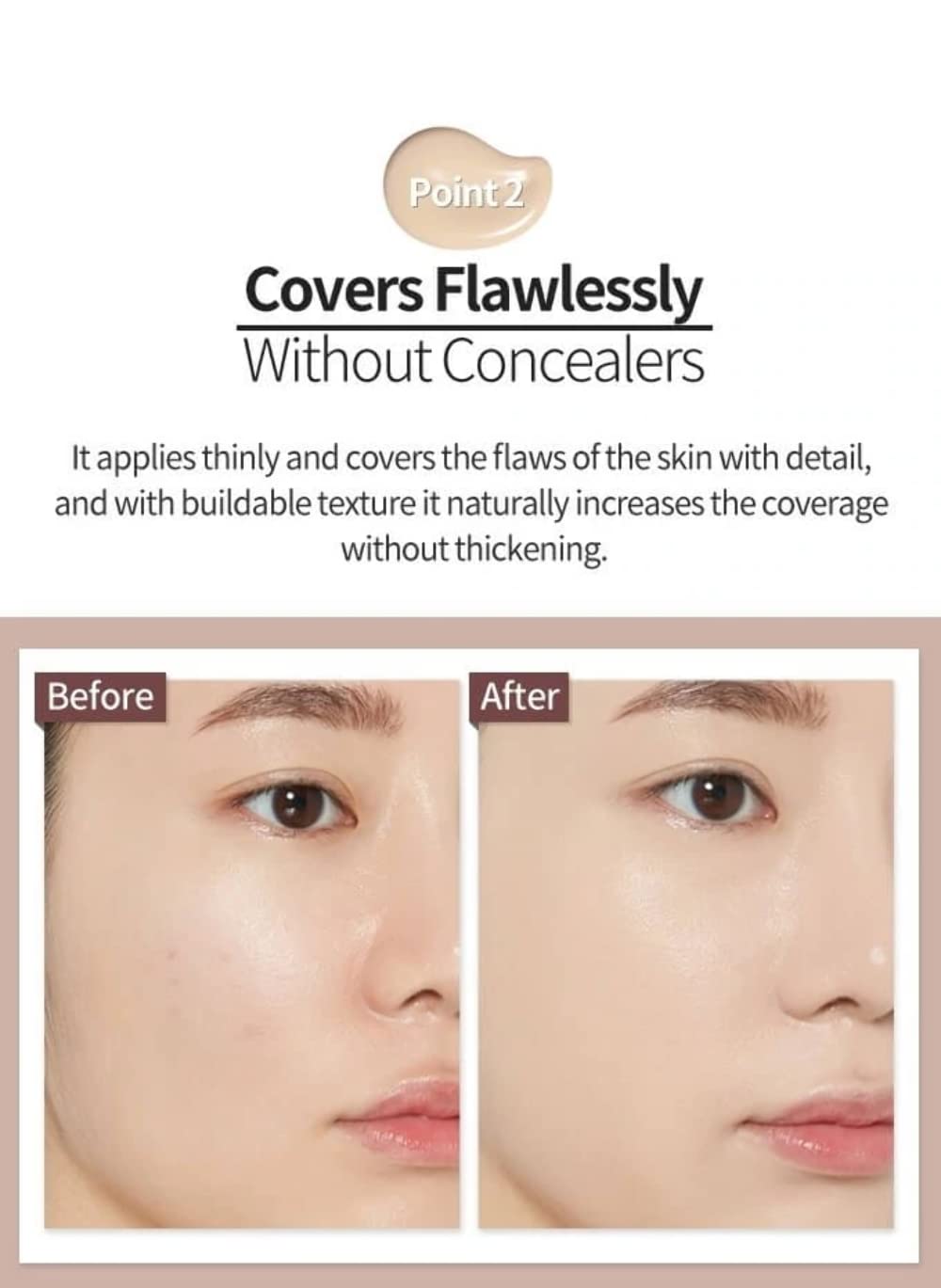 ETUDE New Double Lasting Foundation (Sand) SPF35/ PA++| High Coverage Weightless Foundation | 24-Hours Lasting Double Cover | Magnet-Like Adherence without Stickiness | Makeup Base