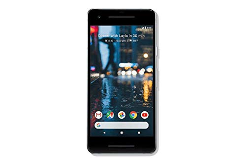 Pixel 2 Phone (2017) by Google, G011A 64GB 5in inch Factory Unlocked Android 4G/LTE Smartphone (Clearly White) - International Version (Renewed)