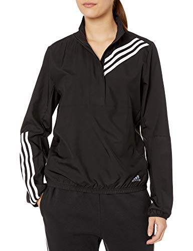 adidas Women's Run It 3-Stripes Anorak Black Large