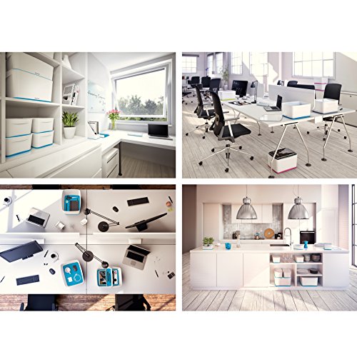 Leitz Wow, myBox, Storage Tray Klein Weiß/Blau Metallic