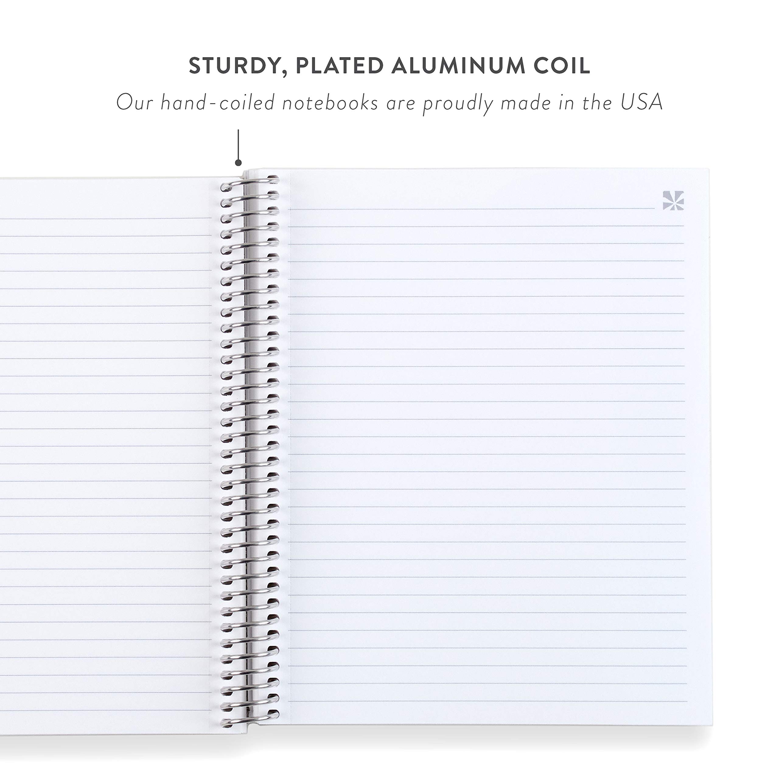 7" x 9" Spiral Bound College Ruled Notebook - Wonder Woman Starstruck. 160 Lined Page Note Taking & Writing Notebook. 80Lb Thick Mohawk Paper. Stickers Included by Erin Condren.