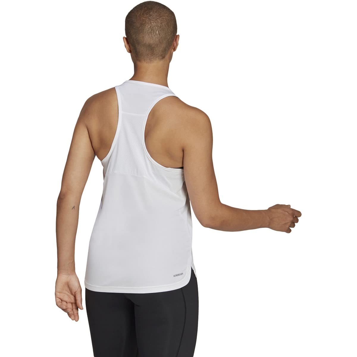 adidas AEROREADY Designed 2 Move Logo Sport Tank Top Crew Blue/White MD