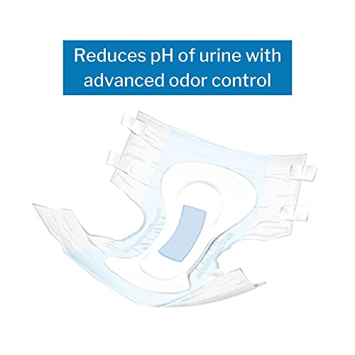 Adult Disposable Ultra Brief Diaper, Medium, Heavy Absorbency, Tab Closure, McKesson BRULMD - Case of 96