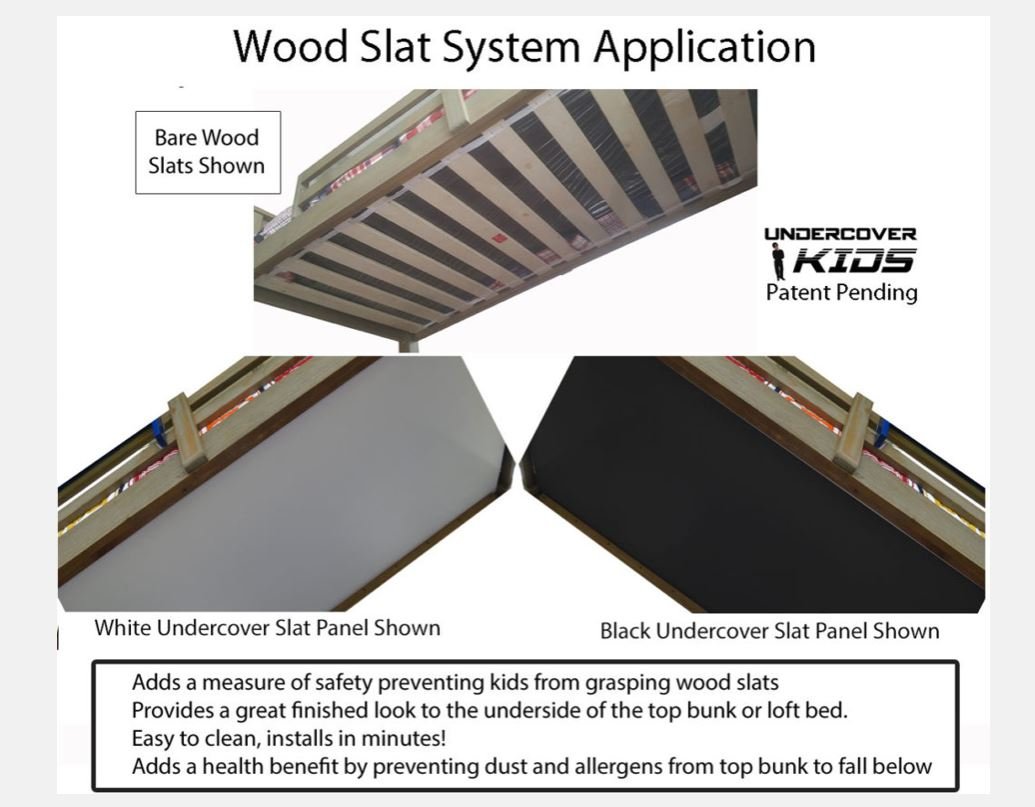 Undercover Kids White Safety Slat Cover (Twin)