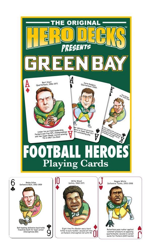 CHANNEL CRAFT Green Bay Packers Herodeck Playing Cards