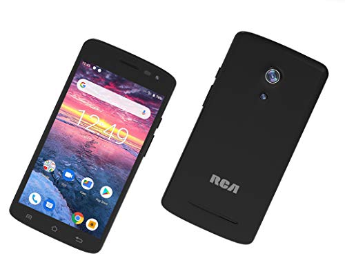 RCA Q2 Android 9.0 Pie, 5.0" HD, 4G LTE, 16GB, 8MP 5MP Dual Camera, Dual Sim, Unlocked Smartphone (Black)