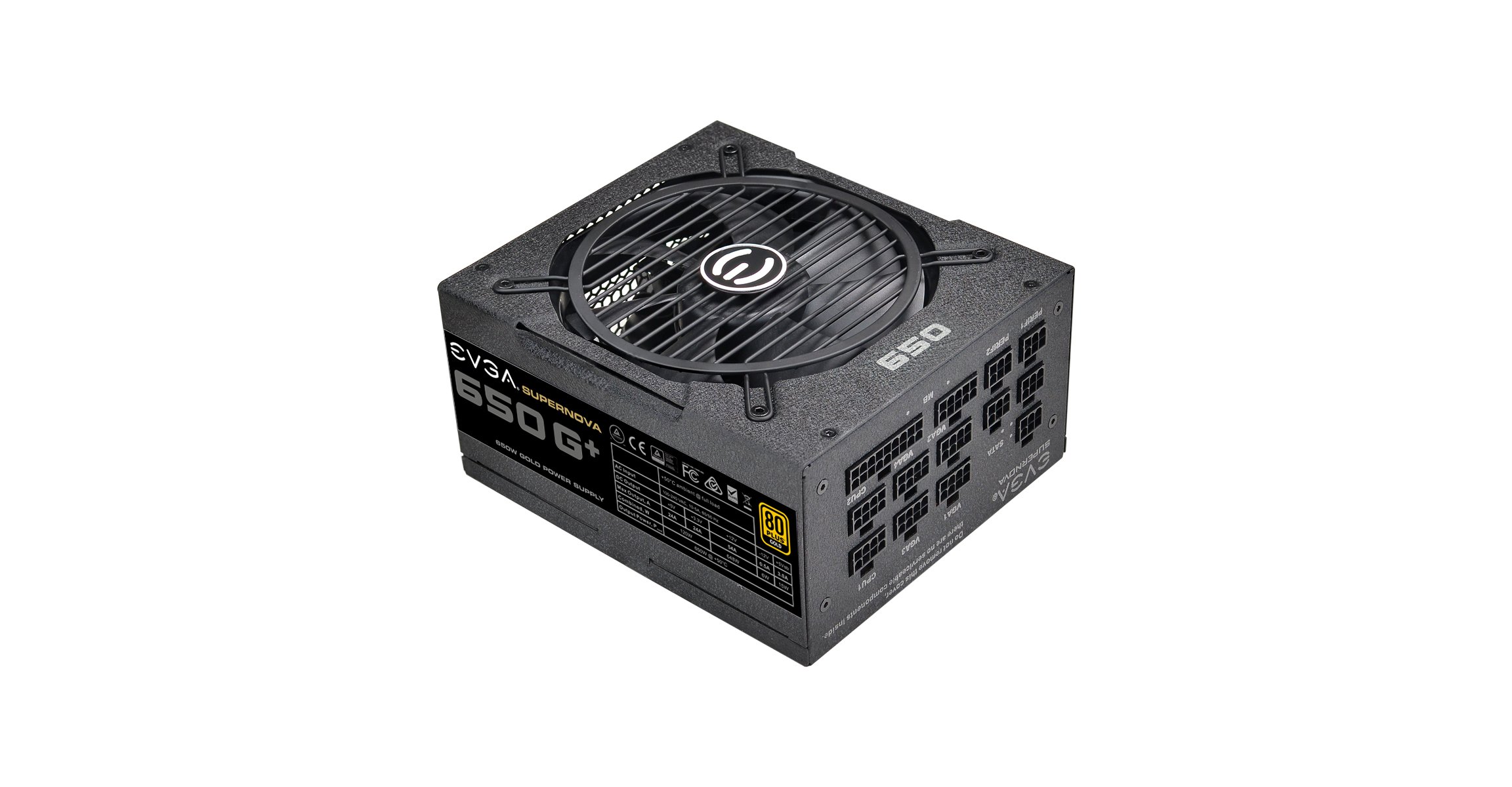 EVGA SuperNOVA 120-GP-0650-X1, 650 G+, 80 Plus Gold 650W, Fully Modular, FDB Fan, 10 Year Warranty, Includes Power ON Self Tester, Power Supply