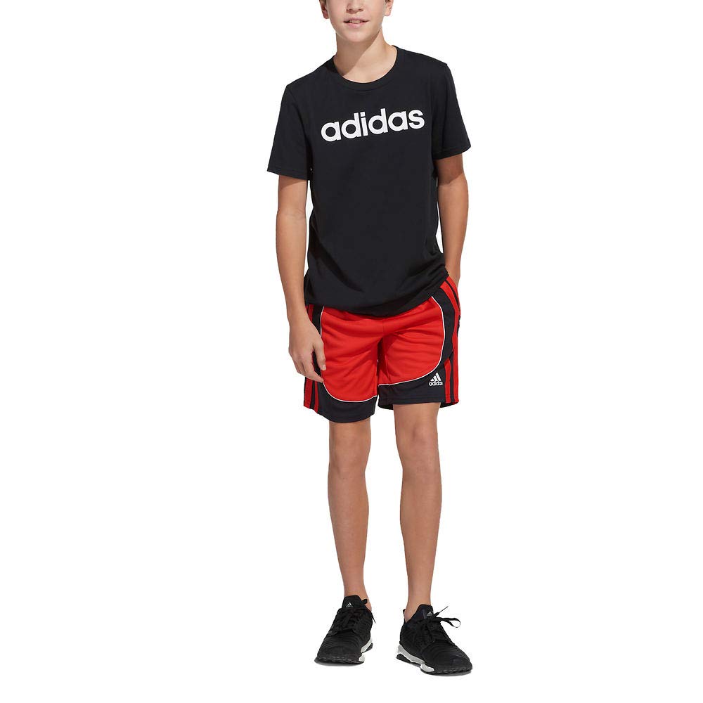 adidas Boys' Bball Creator Short, Vivid Red, Large(14/16)