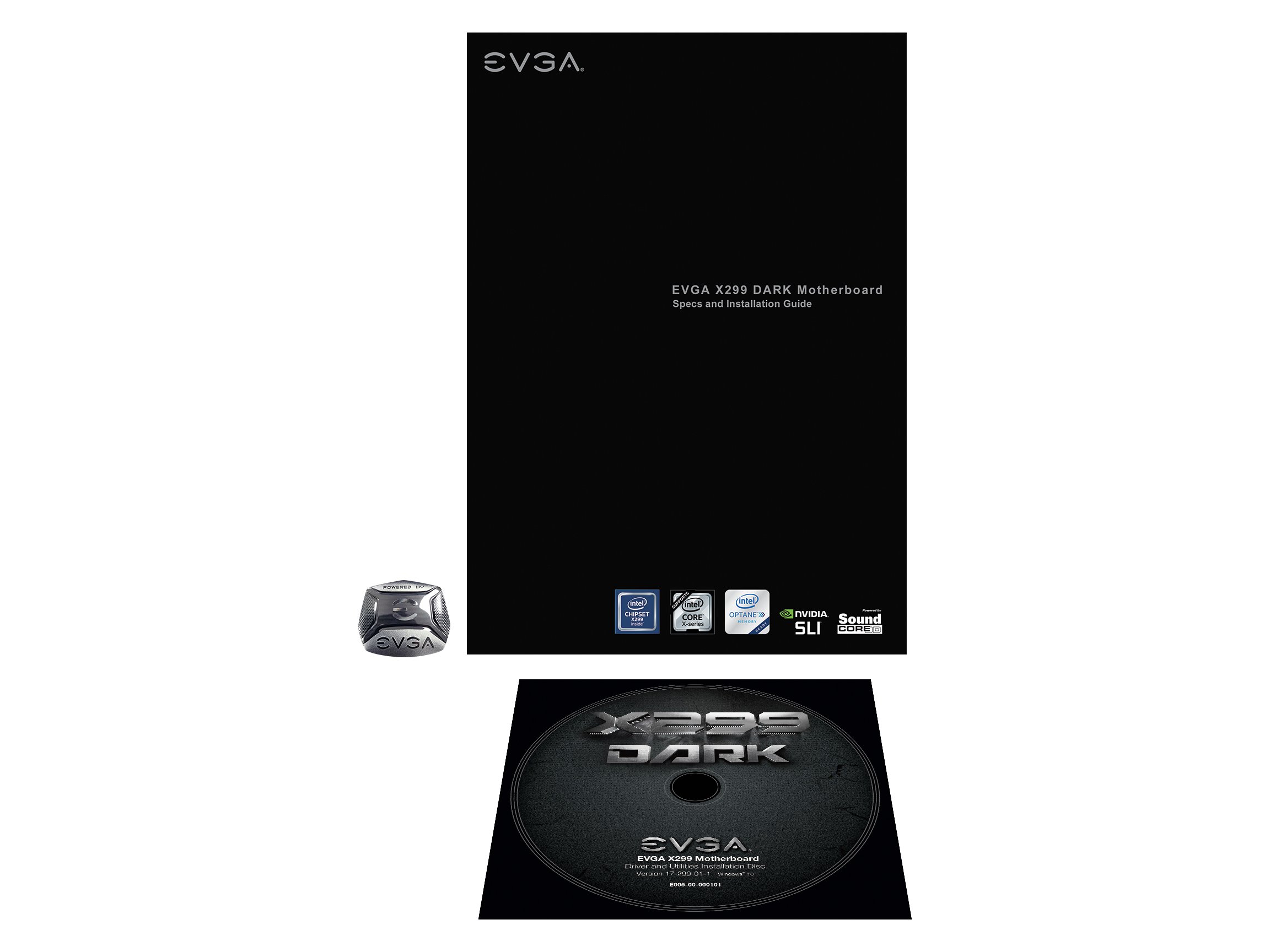 EVGA X299 Dark, LGA 2066, Intel X299, SATA 6Gb/s, USB 3.1, USB 3.0, EATX, Intel Motherboard 151-SX-E299-KR