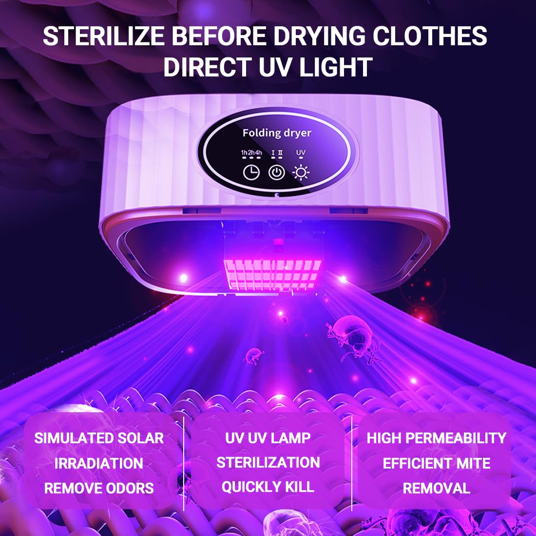 Portable Clothes Dryer, Mini Dryer Machine with Timer, Portable Dryer for Apartments Home Travel RVs, Mini Electric Laundry Dryer Machine with Dryer Bag, Two Heating Mode, Time Setting Function (Pink)