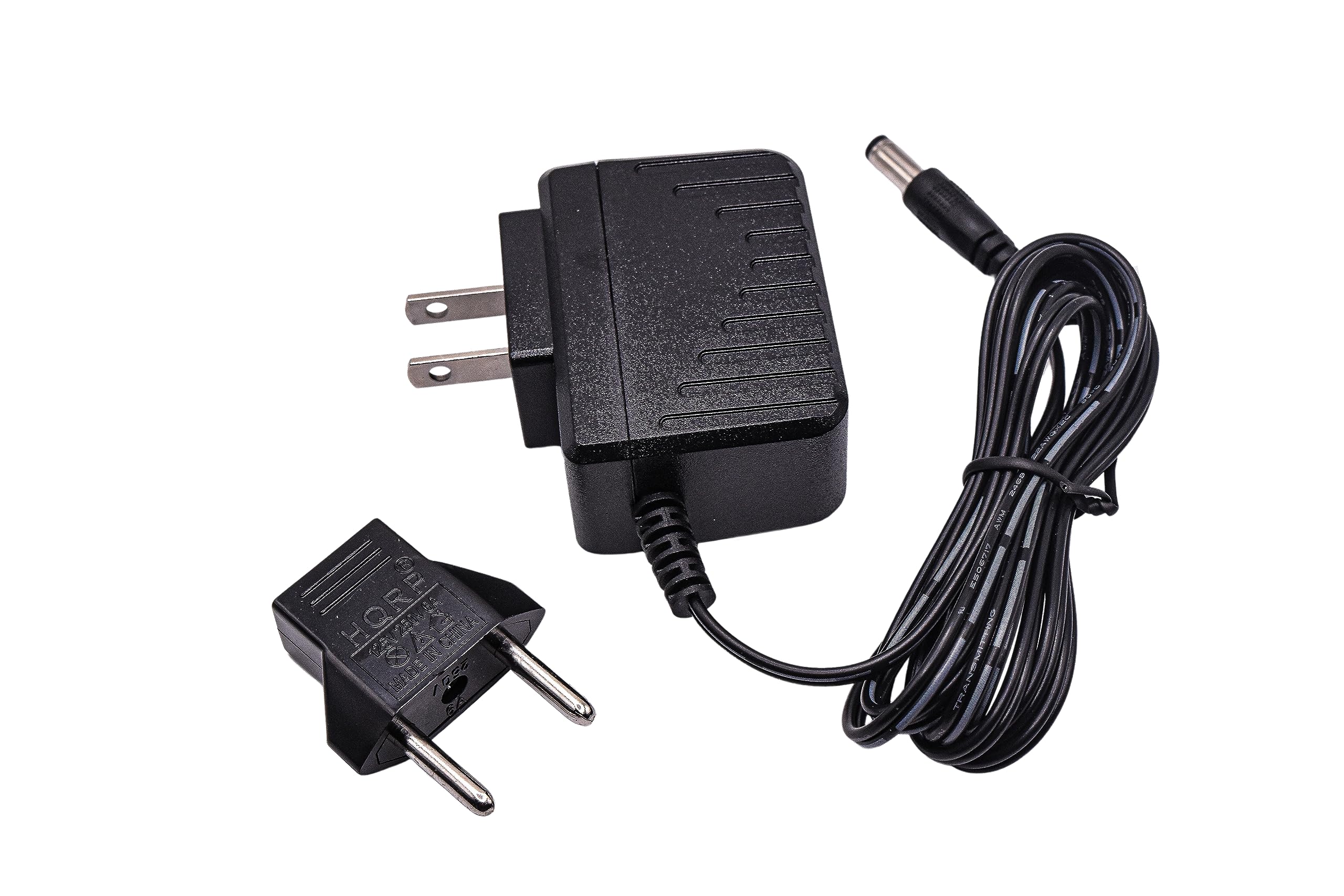 HQRP AC Adapter Compatible with HoMedics PP-ADPEBP3 BPA-060 BPA-110 BPA-201 BPA-260 BPA-260-CBL WGNBPA-230 Blood Pressure Monitor Power Supply Cord [UL Listed] + Euro Plug Adapter