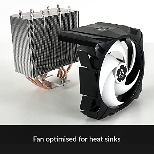 ARCTIC Freezer i35 - Single Tower CPU Cooler, Intel Specific, Pressure Optimized 120 mm P-Fan, 0β1800 RPM, 4 Heat Pipes, incl. MX-5 Thermal Paste - Black