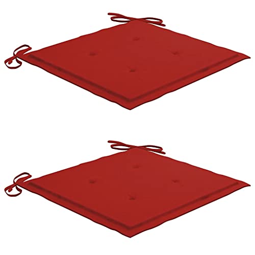 imasay Garden Chair Cushions 2 pcs Red 19.7"x19.7"x1.2"