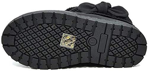 DREAM PAIRS Big Kid Klove Black Faux Fur Lined Mid Calf Winter Snow Boots Size 4 M US Big Kid